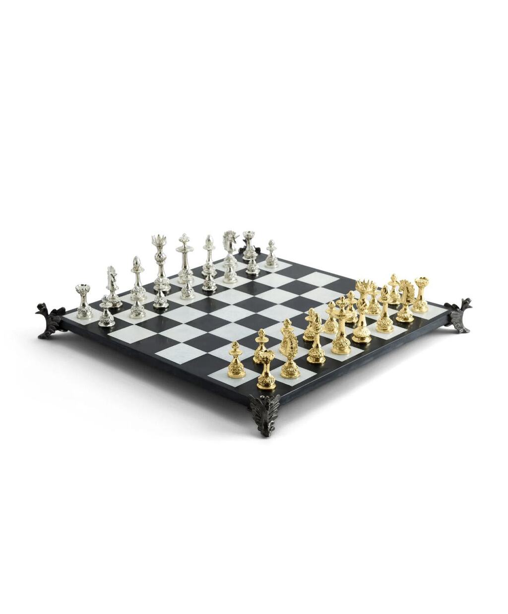 Gold & Silver Chess Set | Darioush